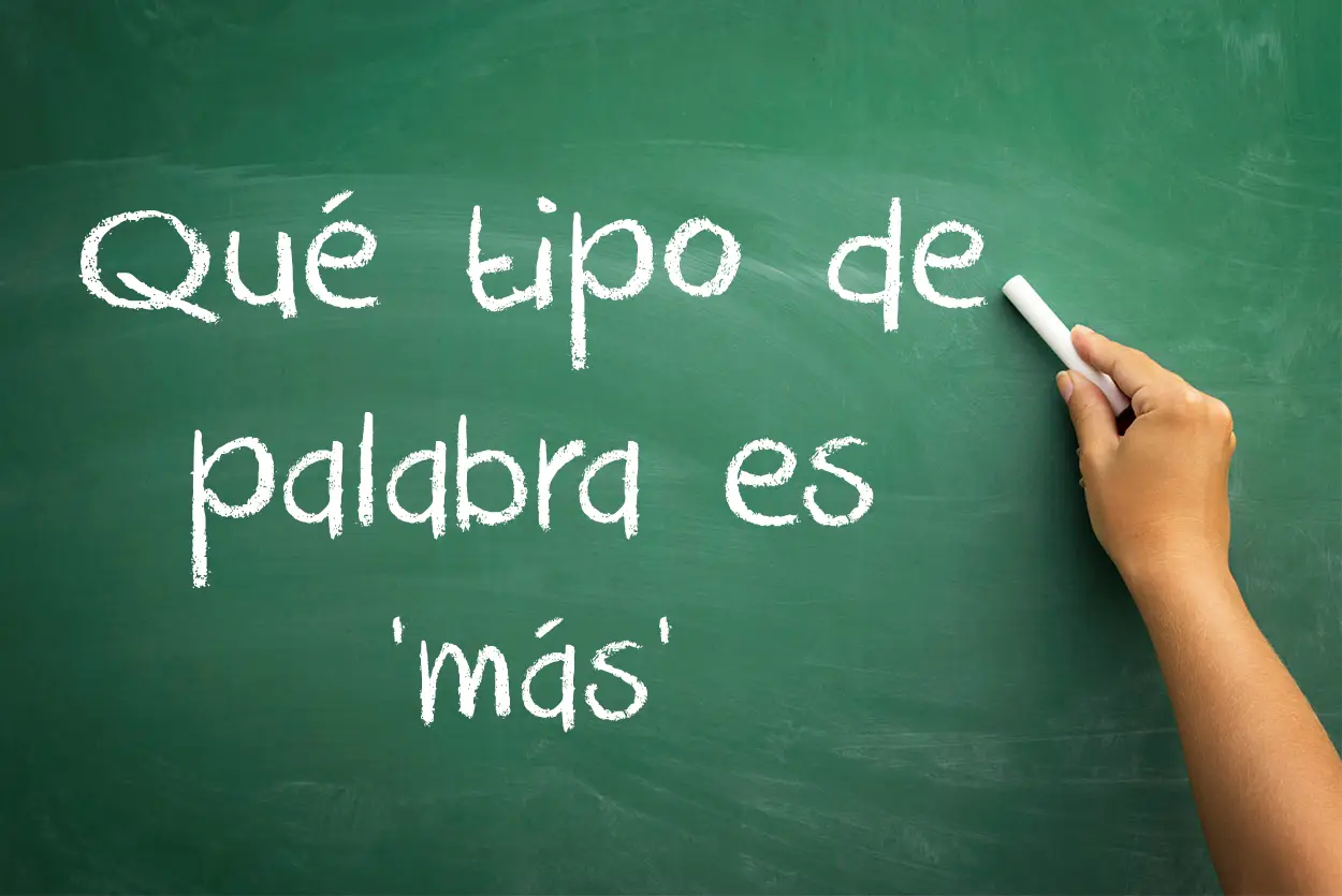 Descubre qué tipo de palabra es 'más' - Que tipo de palabra